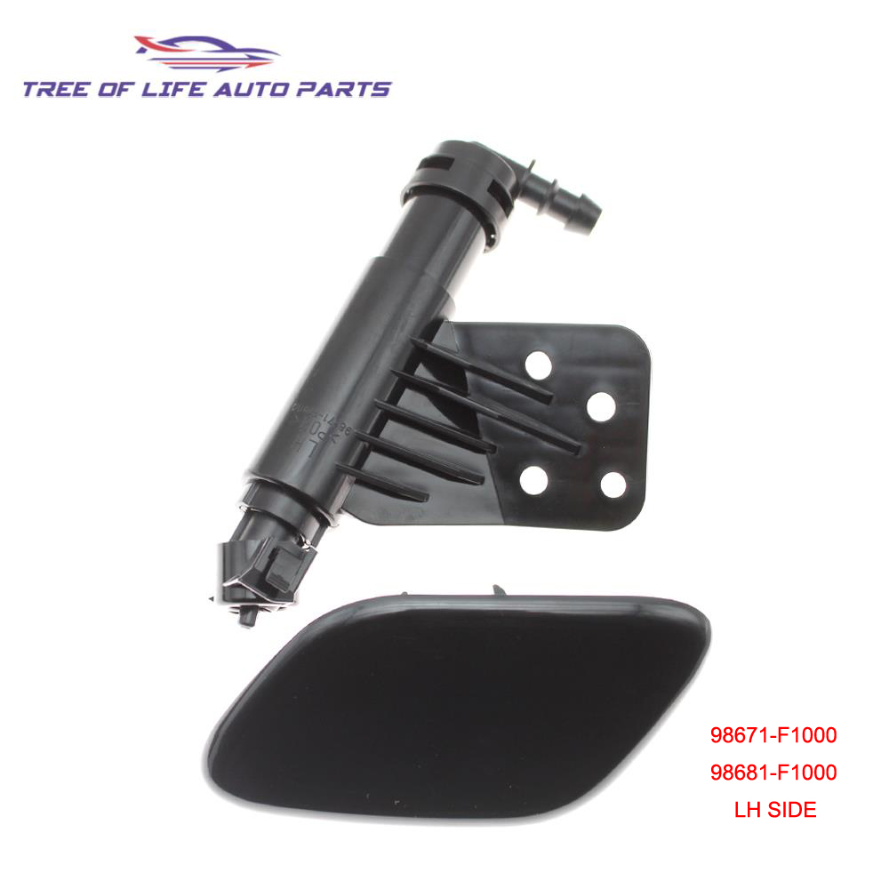 New Left/Right Front Headlamp Washer Nozzle / Cover Cap For Kia ...