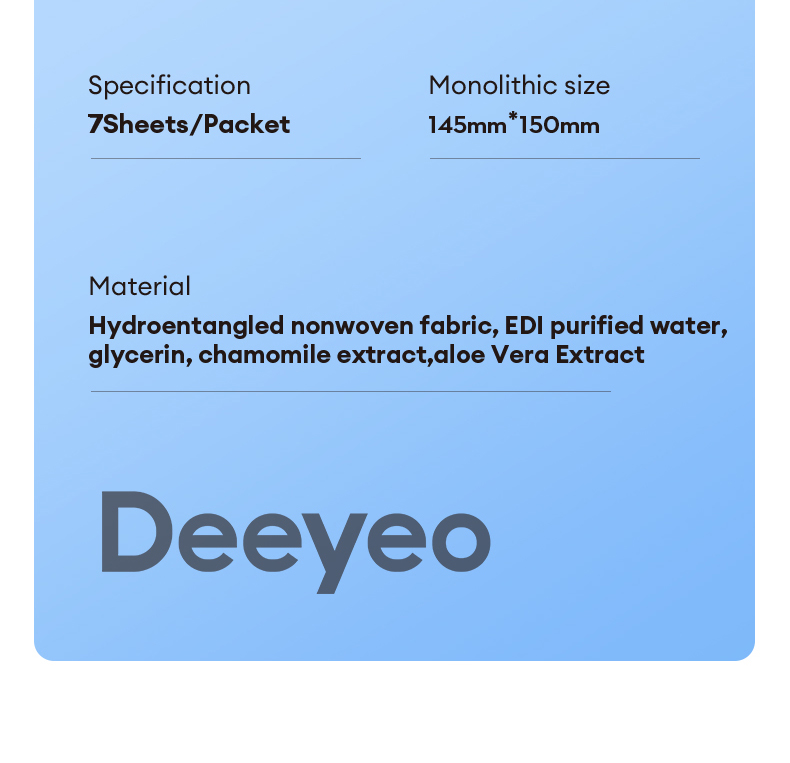 Deeyeo Mini Pure Water Wipes baby wipes tisu basah baby 便携式宝宝湿巾(7pcs × ...