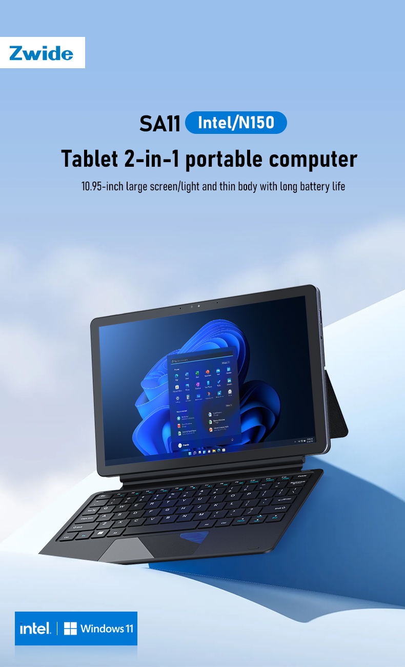 Zwide SA11 windows11 N150 Tablet PC 10.95" 2-in-1 12GB RAM + 256GB ROM ...