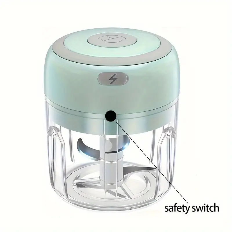 Portable Small Food Processor Electric Garlic 250ML USB Mini Chopper ...