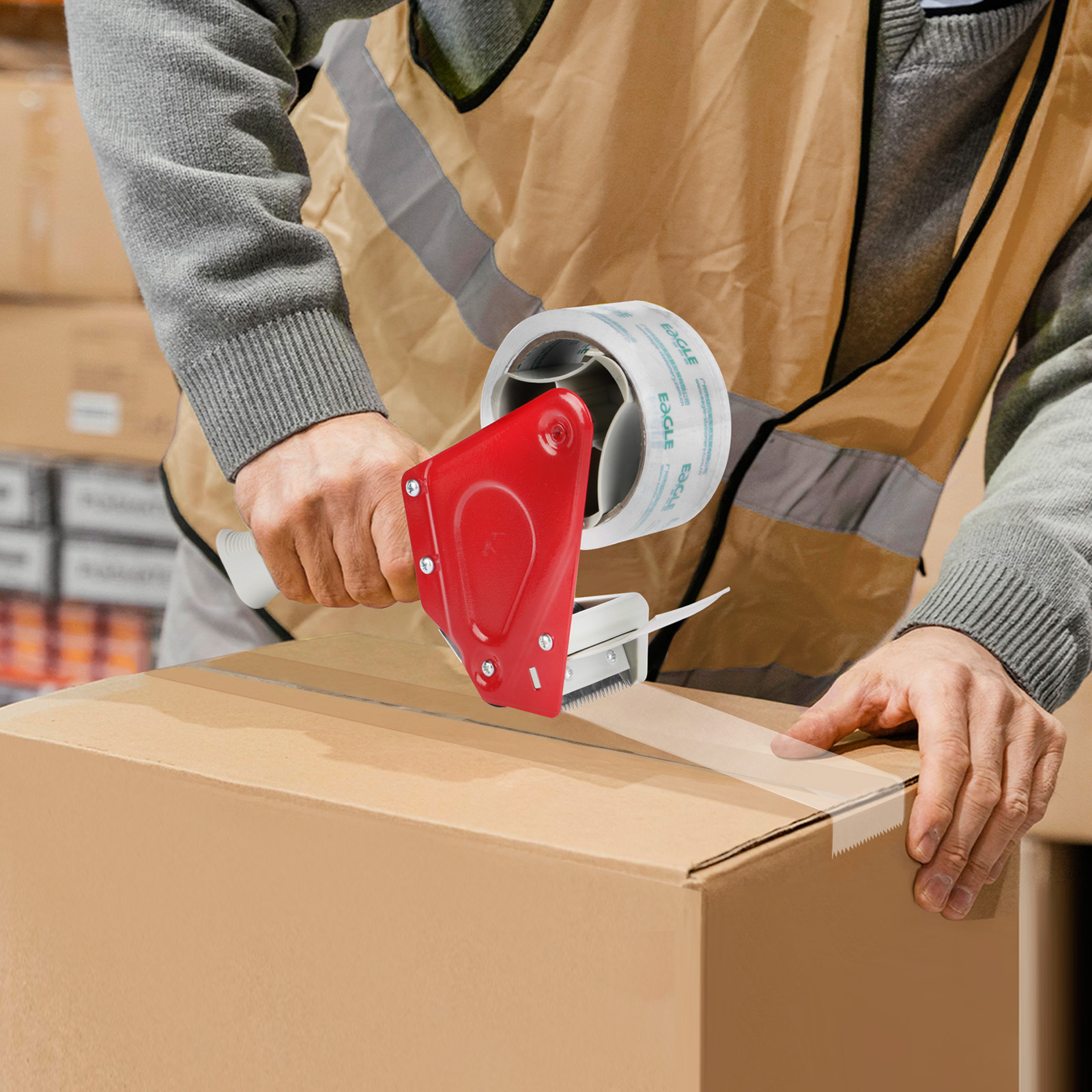 EAGLE Packaging Tape Dispenser Gun Tape Dispenser One-handed Operation ...