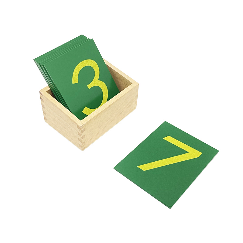 Treeyear Material Montessori Sandpaper Numbers with Box Educational ...