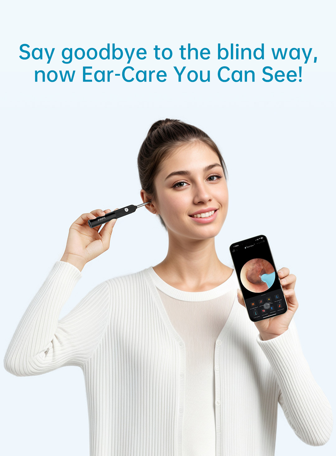 Bebird K3 Ultra Smart Visual Ear Cleaner, HD Endoscope, 2.4GHz ...