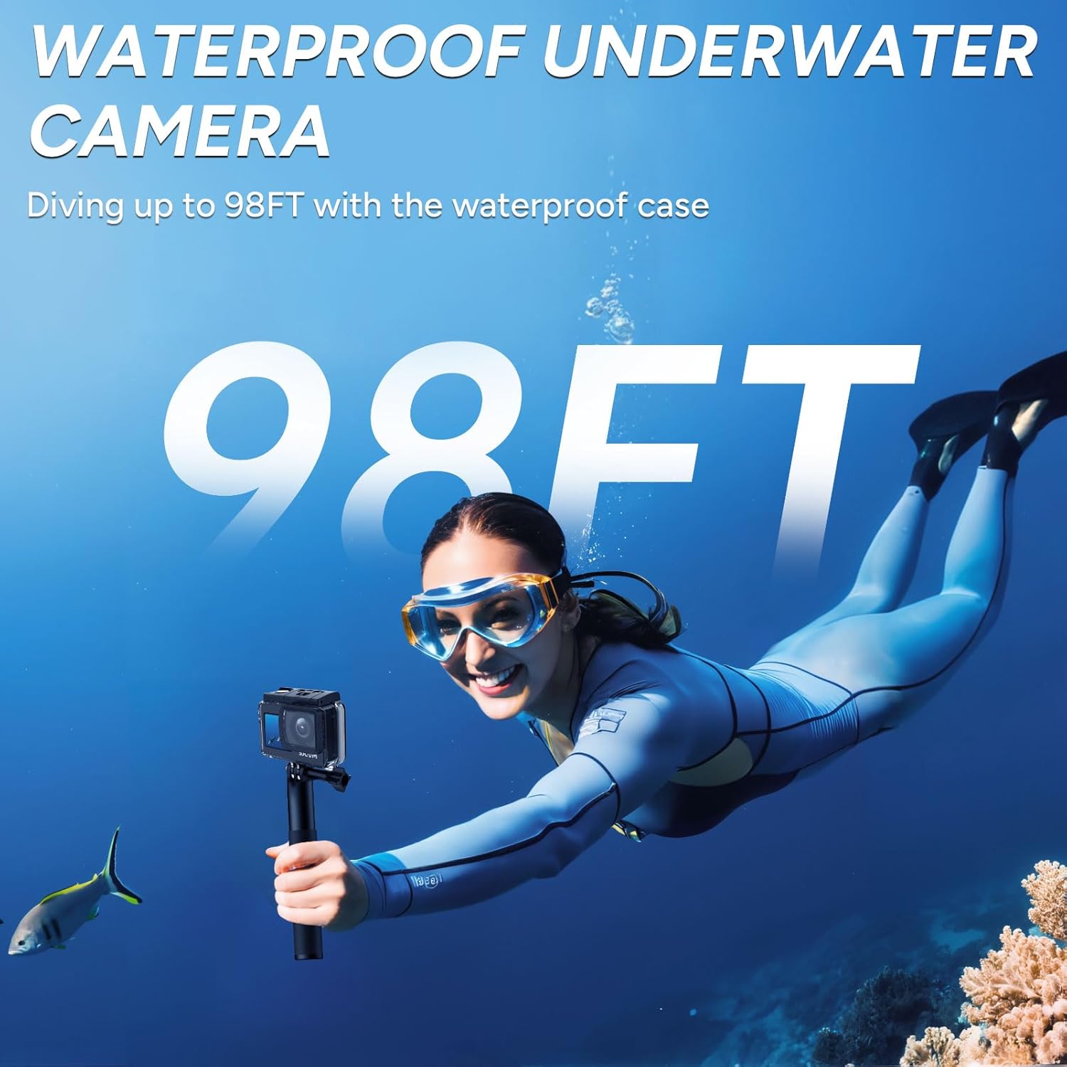 SJCAM SJ4000 Action Camera Dual Screen 4K Ultra HD Underwater Camera 30 Meters Waterproof, 170 ...