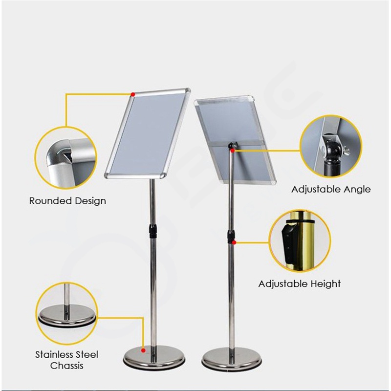 A4 Adjustable Height Sign board Stand Poster Display Sign Stand Holder ...