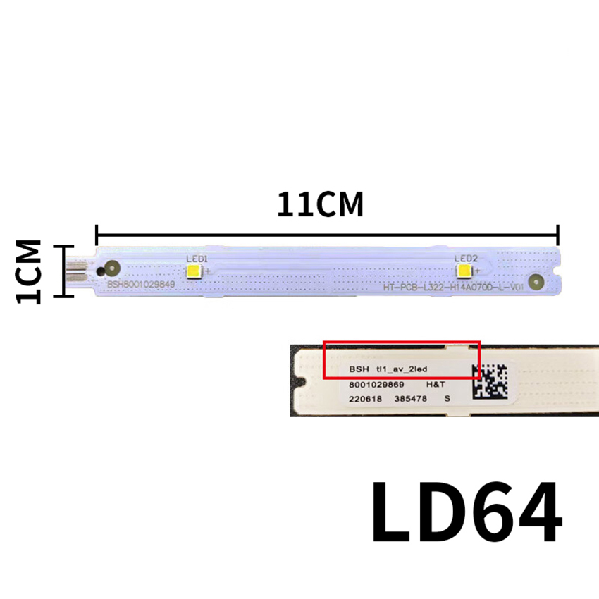 Ready Stock Siemens/Bosch Refrigerator LED Light Bar Light Body ...