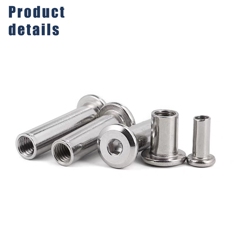 [RL] Hex Clamp Rivet Nut Flat Head M3 M4 M5 M6 M8 M10 M12 Barrel 304 ...