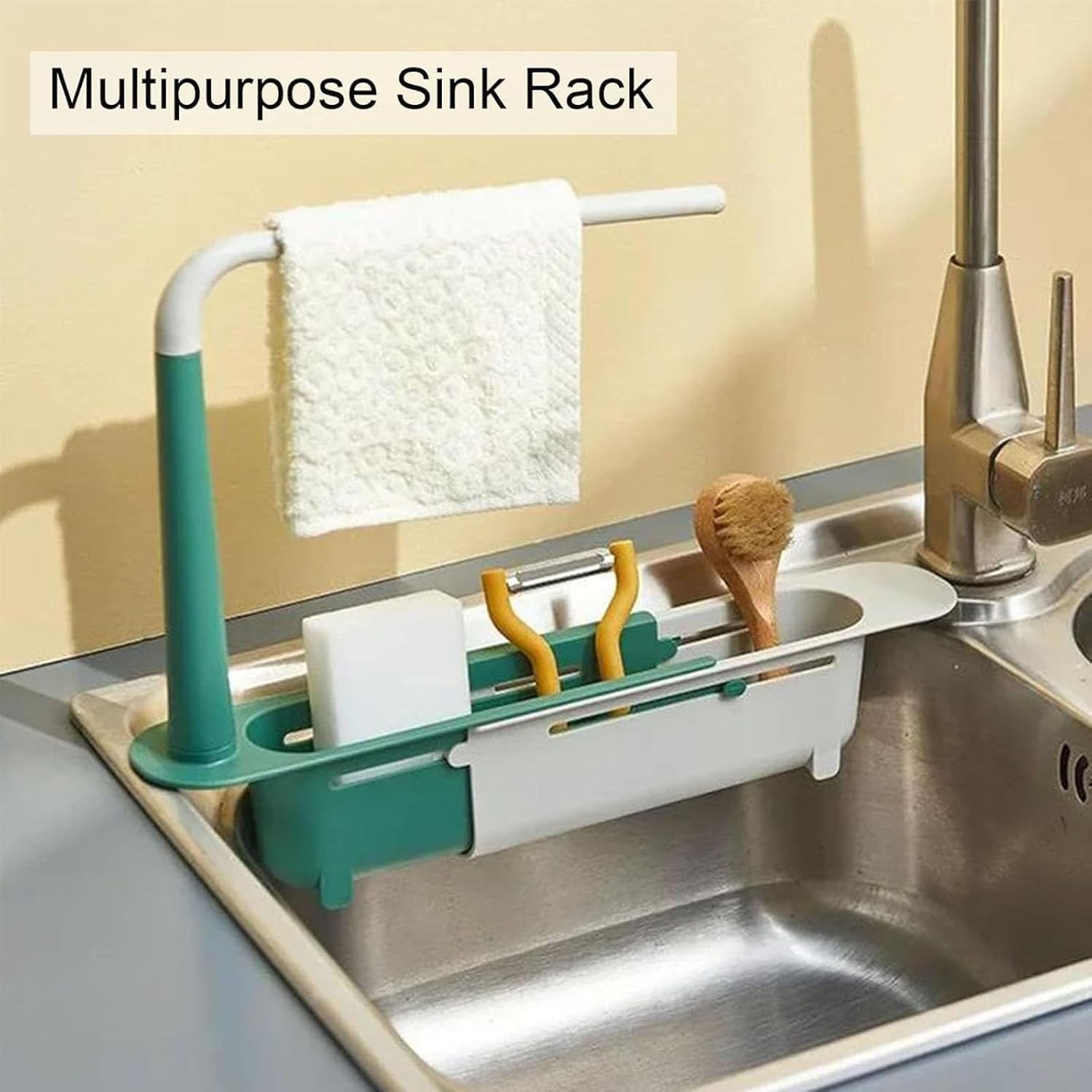 Suneepeach Updated Telescopic Sink Storage Rack, Prosperousk Sink ...