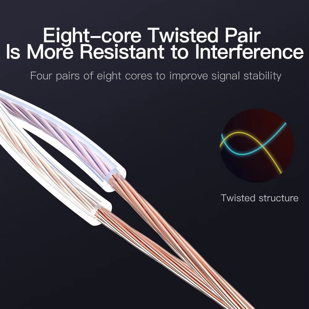 Vention Ethernet Cable CAT6 Shielded Twisted Pair Ethernet Network ...