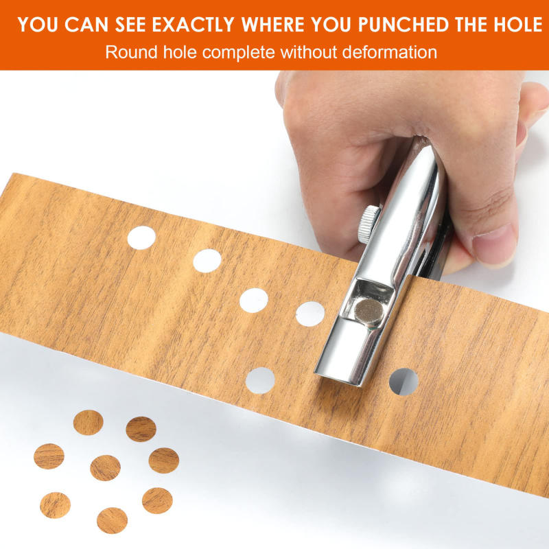 (MYHWC)3/4/6/8/10mm Hole Size Manual Craft Puncher Paper Hole Punch ...