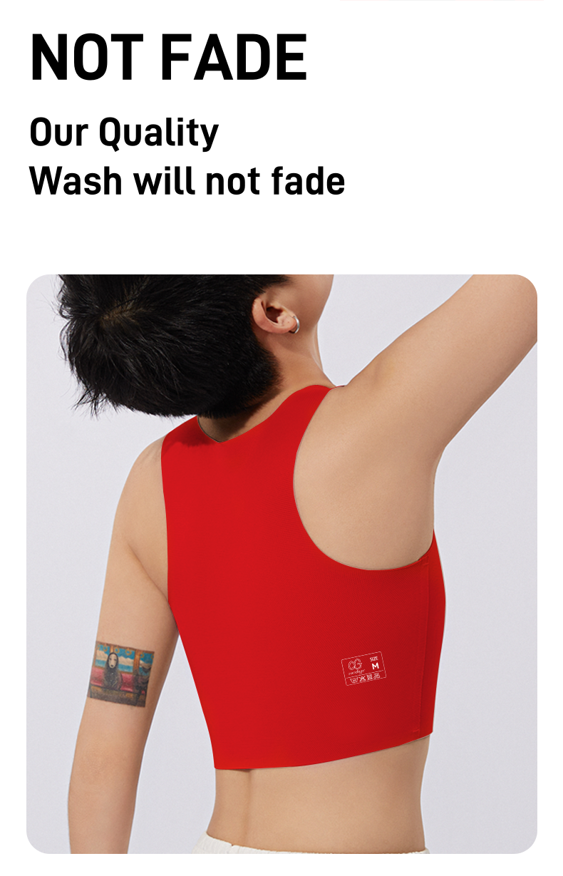 Janest Chest Binder Pullover Seamless Binder Sport Bra Breathable Chest ...