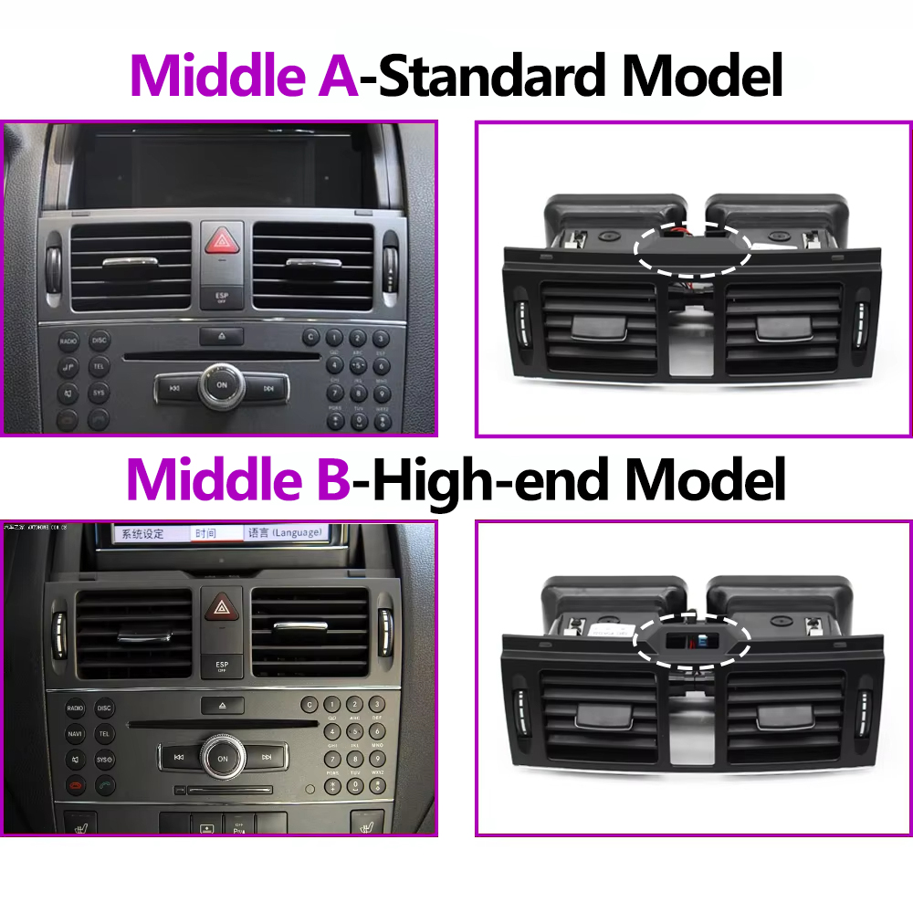 RHD Front Dash Air Conditioning AC Vent Grill Outlet Assembly For ...