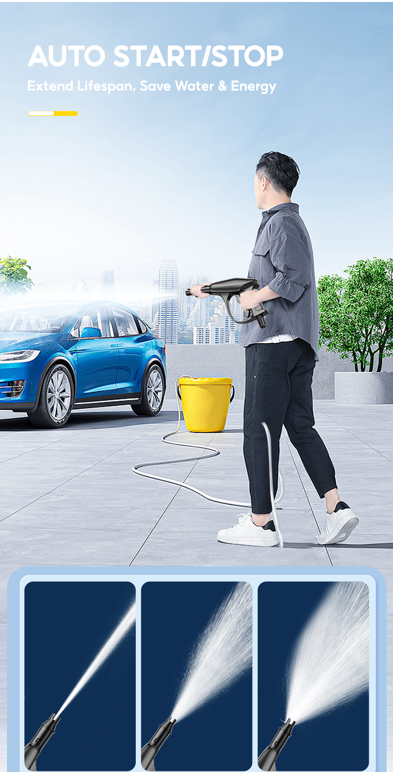 SOARFLY 4800W Water Jet Car High Pressure Cleaner Portable Water Jet ...