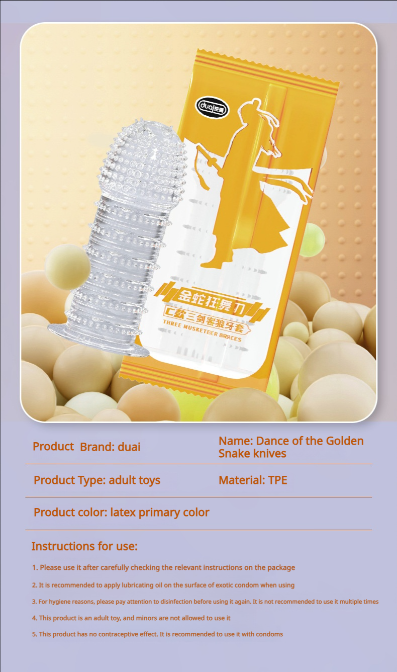 kondom berduri tebal Reusable condoms for men Crystal Spike Condom ...