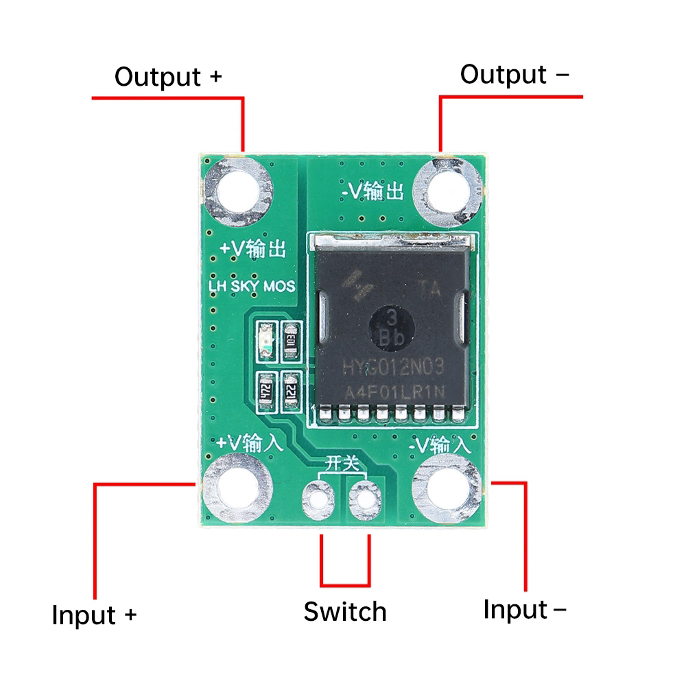 SAMIORE 20A/50A/100A high power MOS trigger switch driver module Field Effect Tube PWM ...