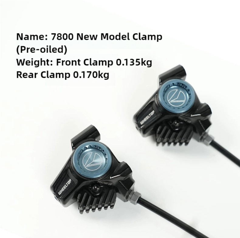 Wheeltop Clamp 7800PRO Blue Coating Unidirectional Oil Circuit Ceramic ...