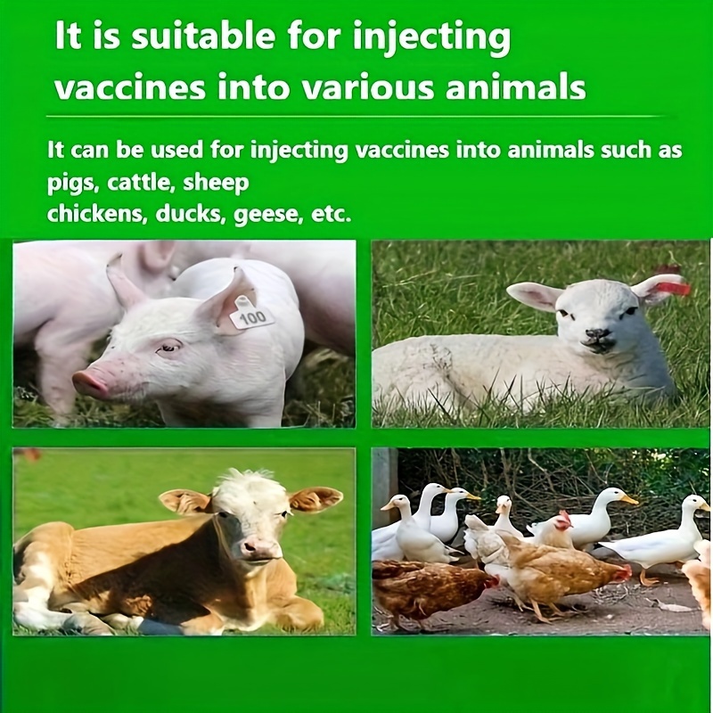 [Local delivery] 5ml Automatic Veterinary Continuous Syringe Animal ...