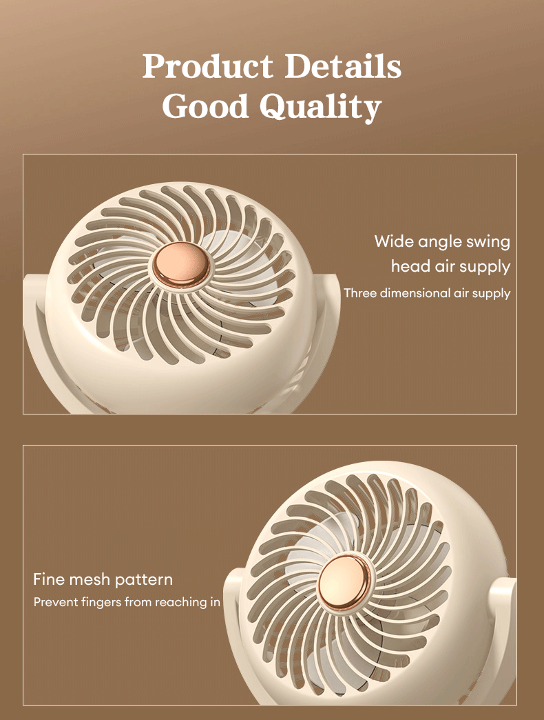 Air Circulation Fan 2000mAh Desktop Fan Usb Student Desktop Fan Small Home Shaking Head Fan ...
