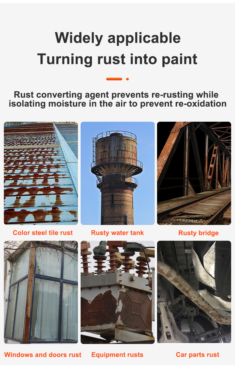 No sanding rust removal！！BL Rust converter spray Anti rust spray Anti ...