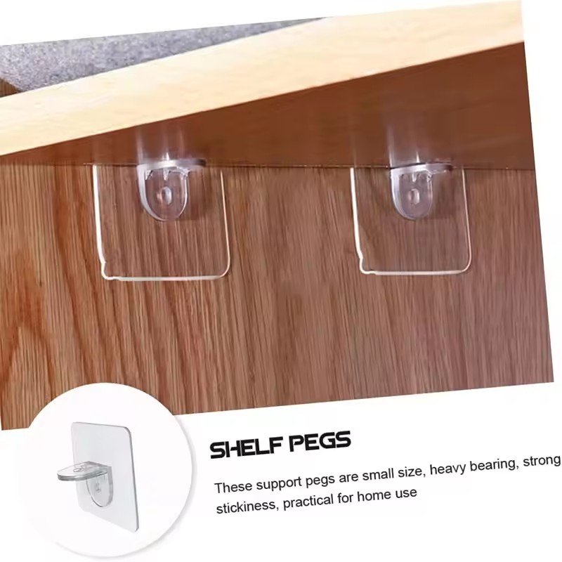 5/10/20pcs Shelf Support Brackets Self-Adhesive L-Shaped Support ...