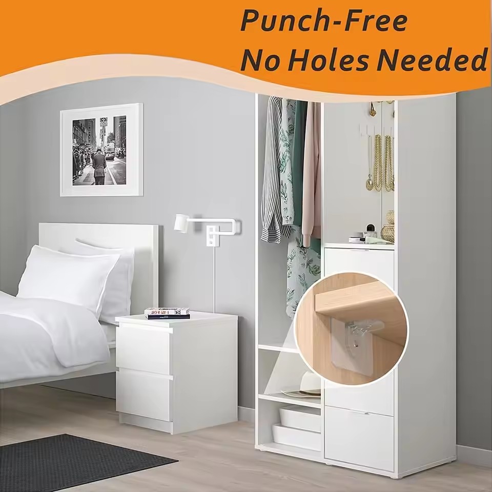 5/10/20pcs Shelf Support Brackets Self-Adhesive L-Shaped Support ...