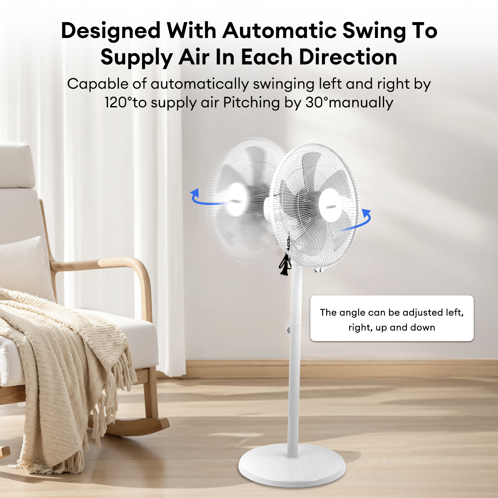 HODEKT【1 Year Warranty】Stand Fan 16 Inch Kipas Berdiri With Remote ...