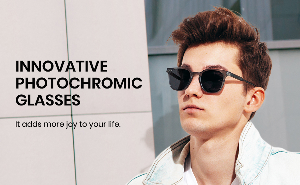 Cyxus Photochromic Sunglasses Women Anti Blue Light Glasses Scratch ...