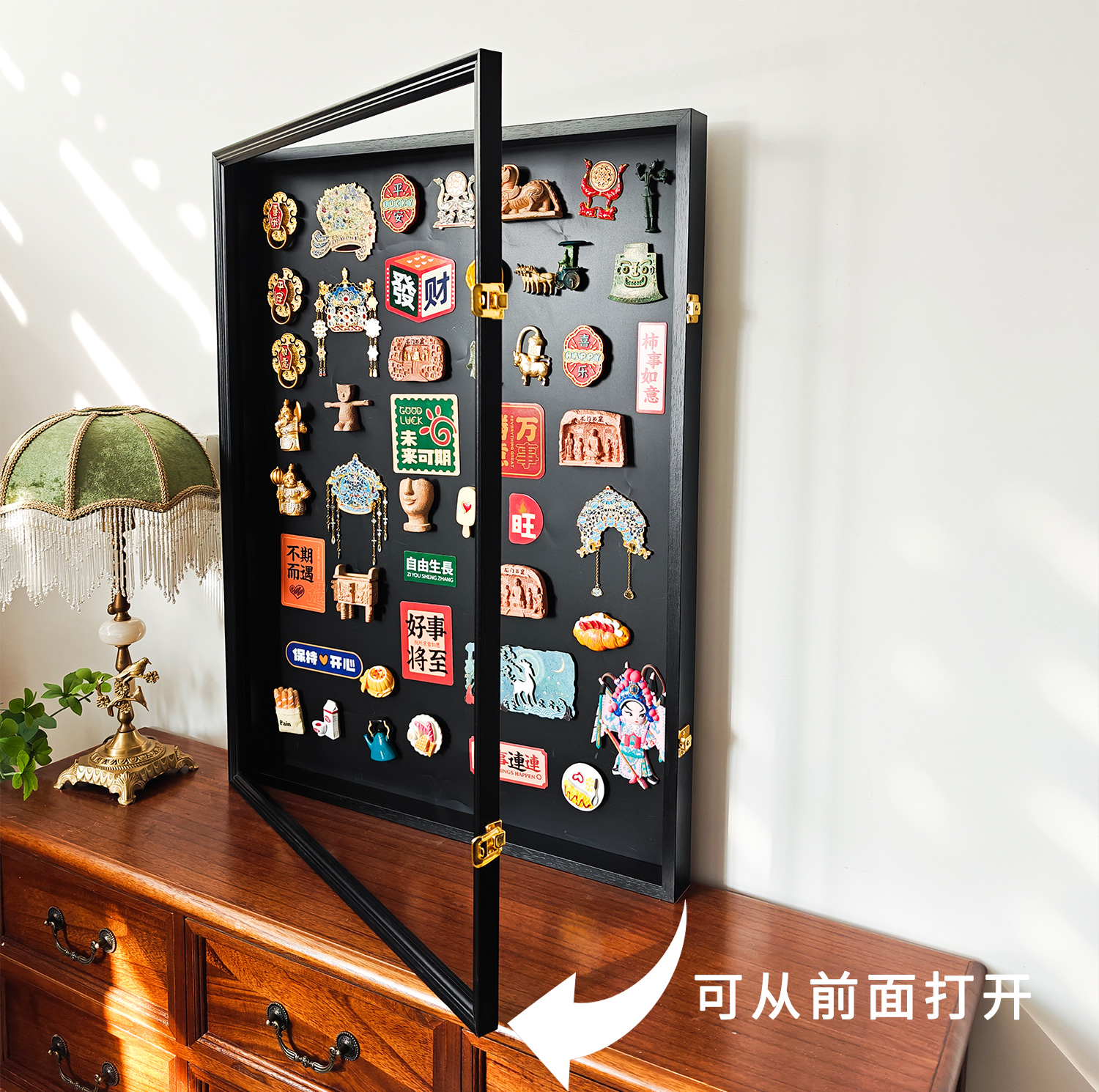 Fridge magnet storage frame magnetic magnet collection display board ...