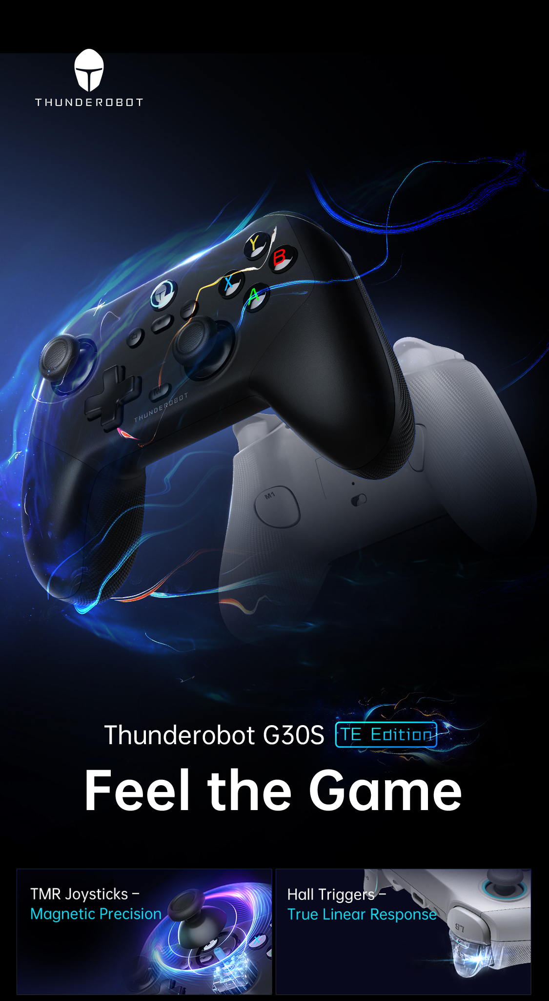 Thunderobot G30S TE Edition Wireless Gaming Controller, Xbox-Like Wired ...