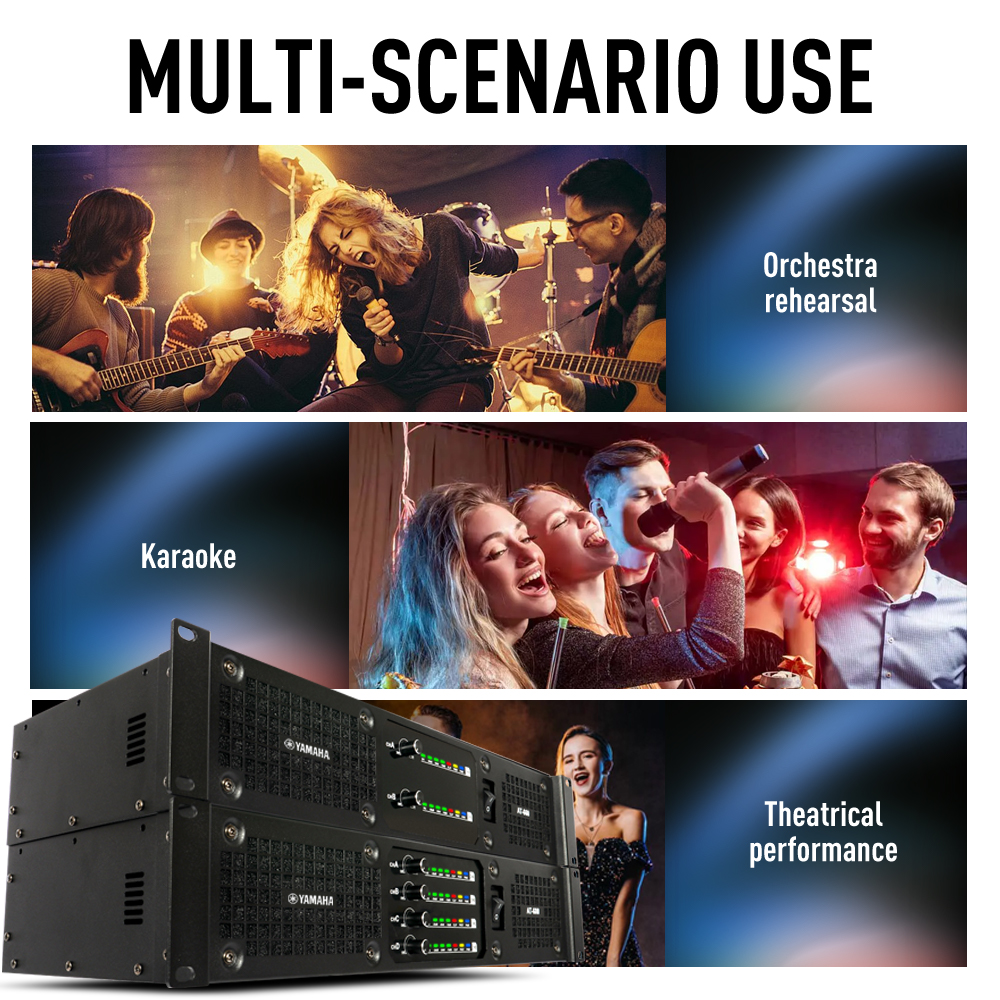 YAMAHA power amplifier H2000/H4000 1500W4 channel/2 channel digital ...