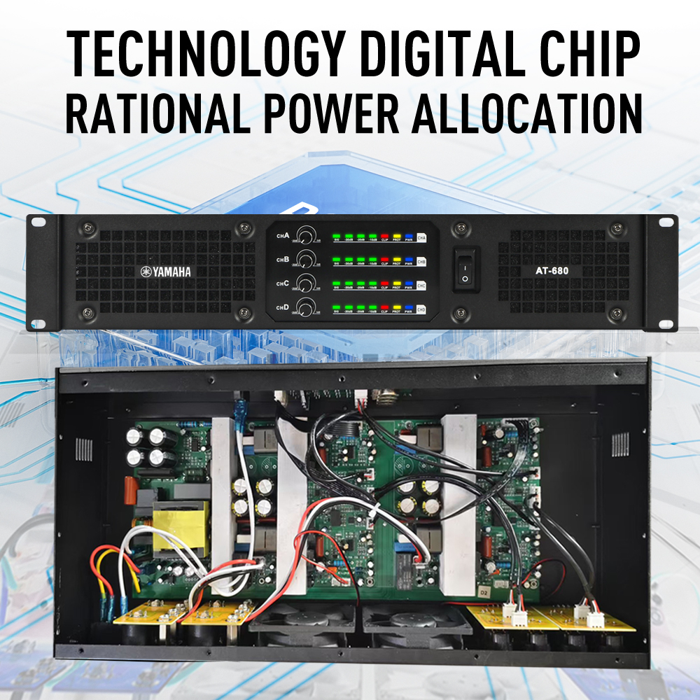 YAMAHA power amplifier H2000/H4000 1500W4 channel/2 channel digital ...