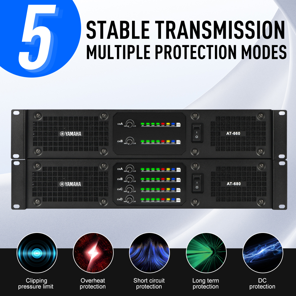 YAMAHA power amplifier H2000/H4000 1500W4 channel/2 channel digital ...