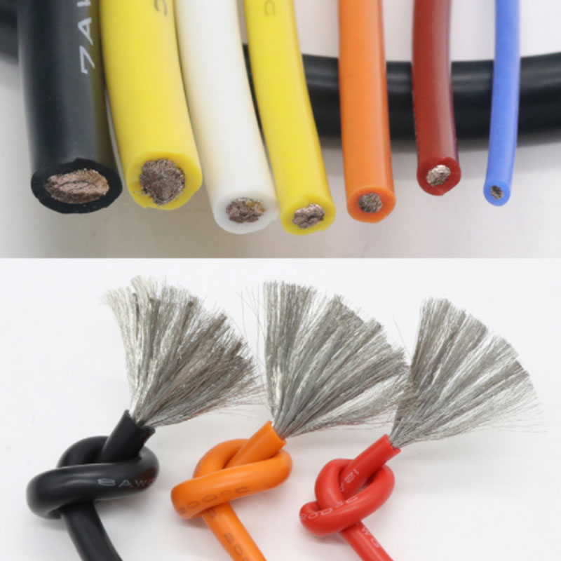 1/2/5M Heat-resistant cable 30 28 26 24 22 20 18 17 16 15 AWG Ultra Soft Silicone Wire High ...