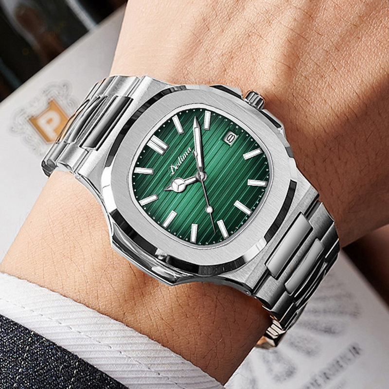 In Stock 】New Fashion Unisex Steel Band Watch High-end Ultra-thin Steel ...