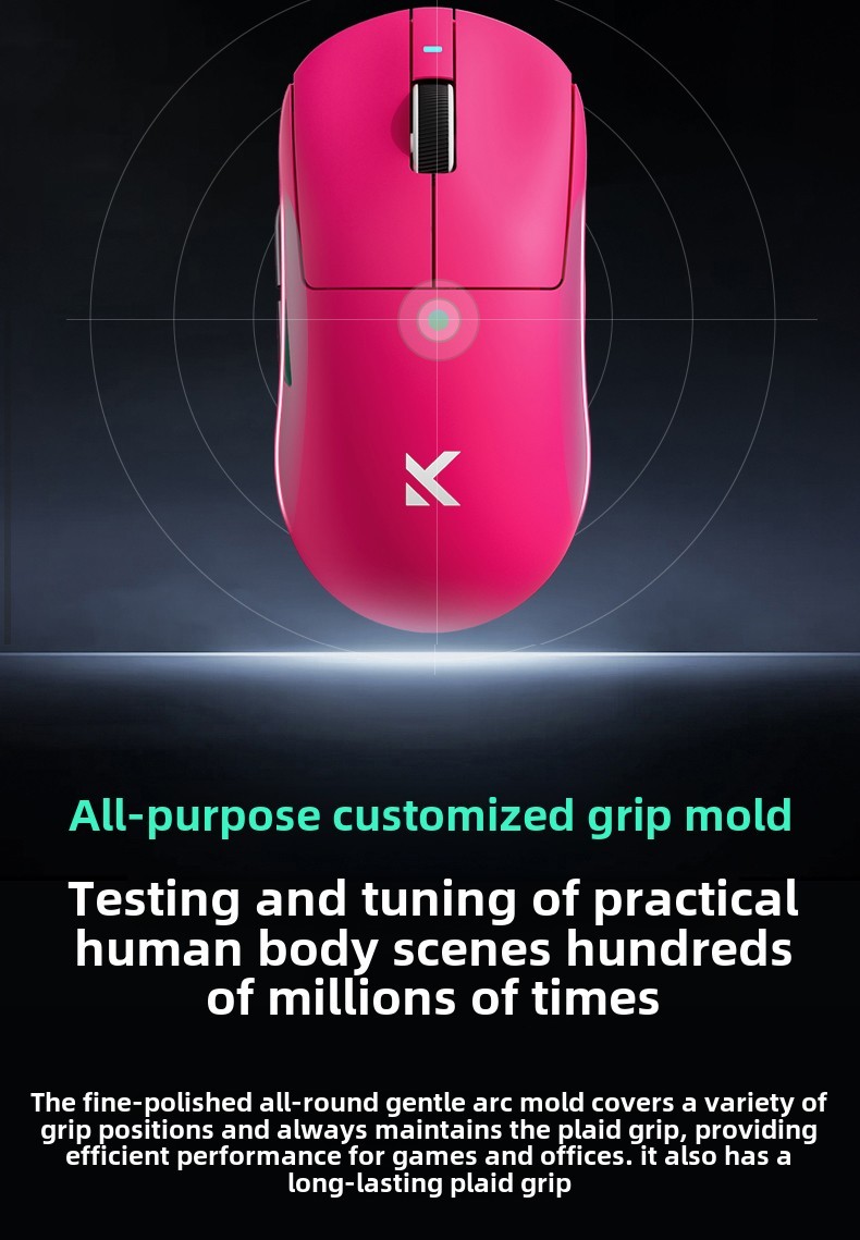 Wireless Mouse Mchose A7 Gaming Mouse Lightweight Three Mode PAW3950 ...