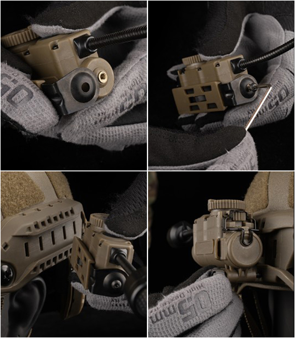 SINAIRSOFT Sidewinder Multi-purpose Helmet Lamp Fit FAST Helmet ARC ...