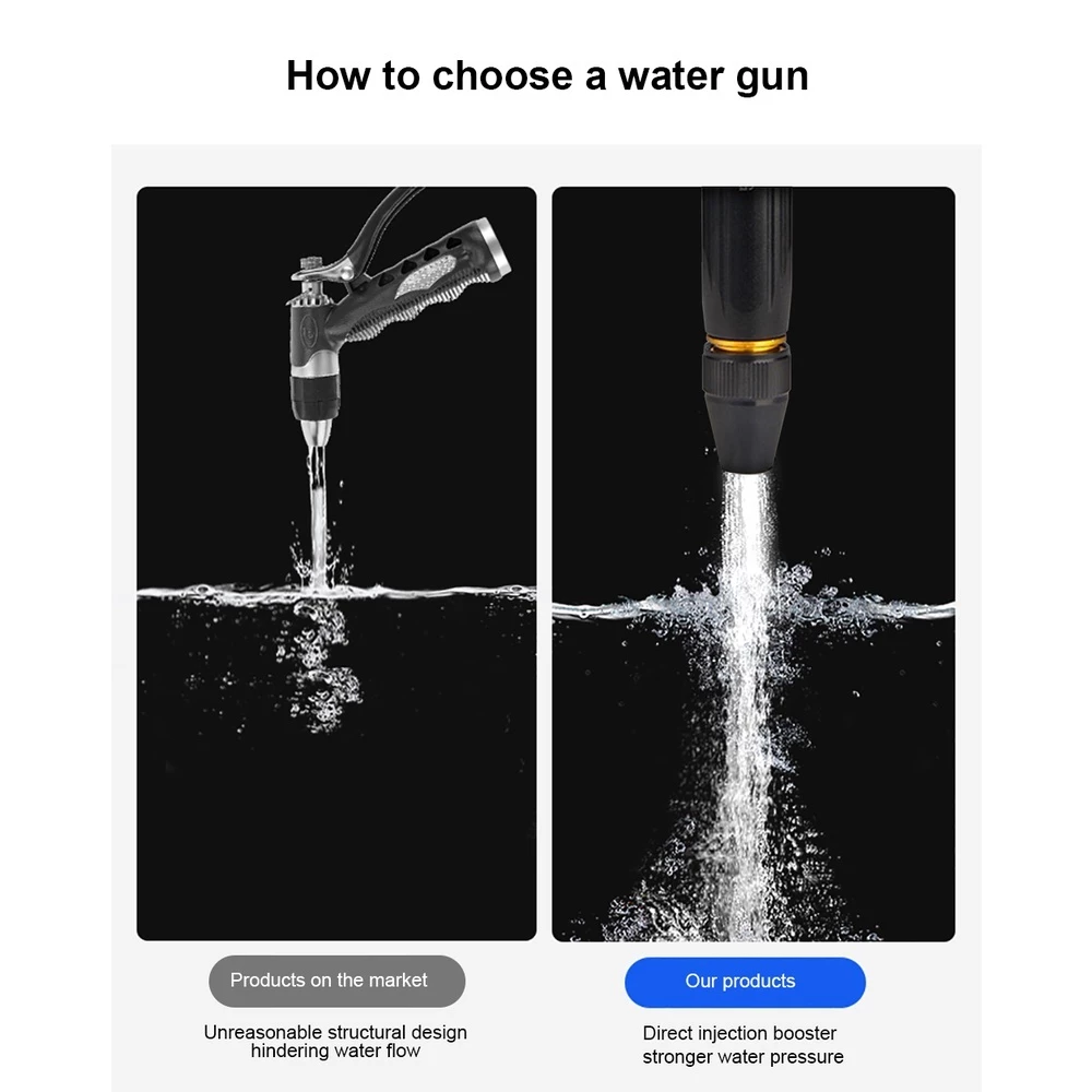 Spot high-pressure spray water pipe nozzle adjustable twist home garden ...