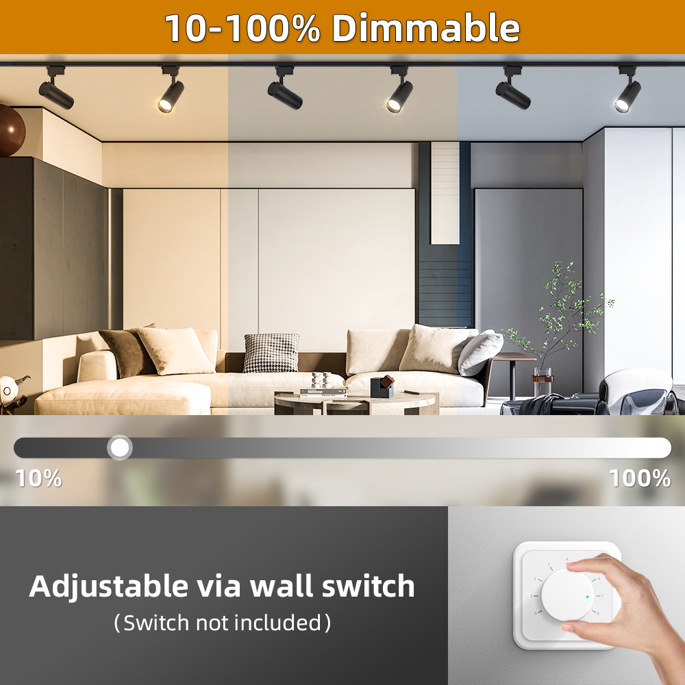 Dimmable Track Light Set 3 Colour Spotlight Led Lampu Track 20W with ...
