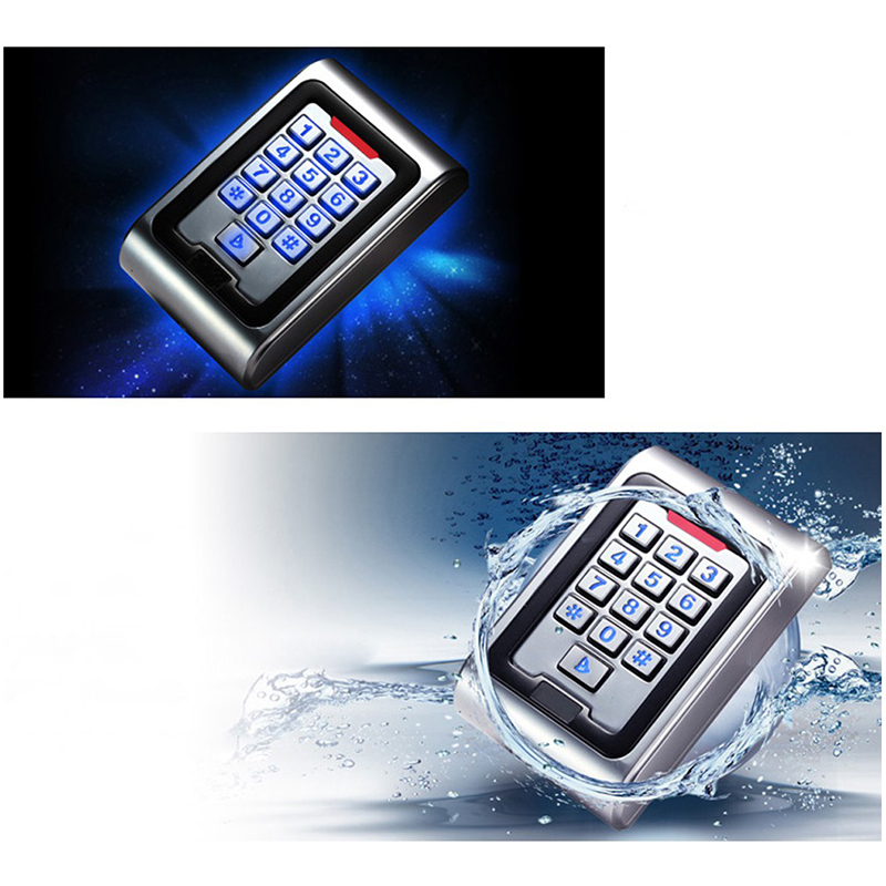 K8 IP68 Waterproof Metal Indoor+Outdoor Standalone Keypad Support RFID ...