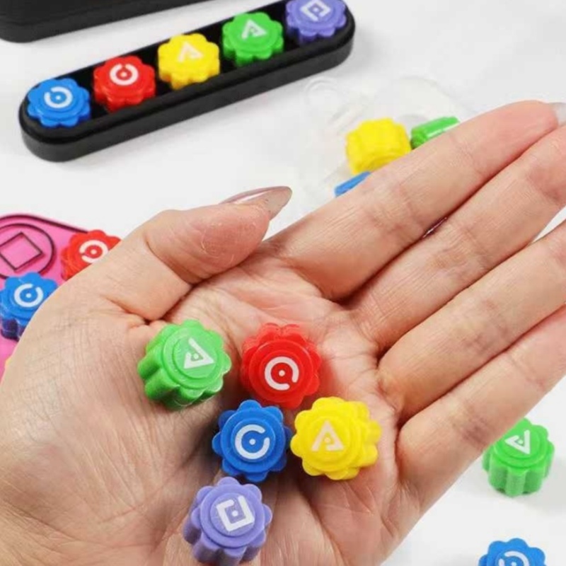 Stone-catching game Children throw stones and throw stones. Multi ...