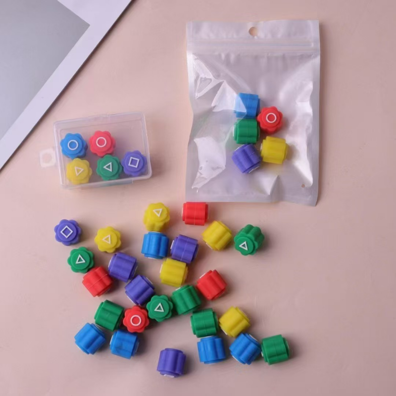 Stone-catching game Children throw stones and throw stones. Multi ...