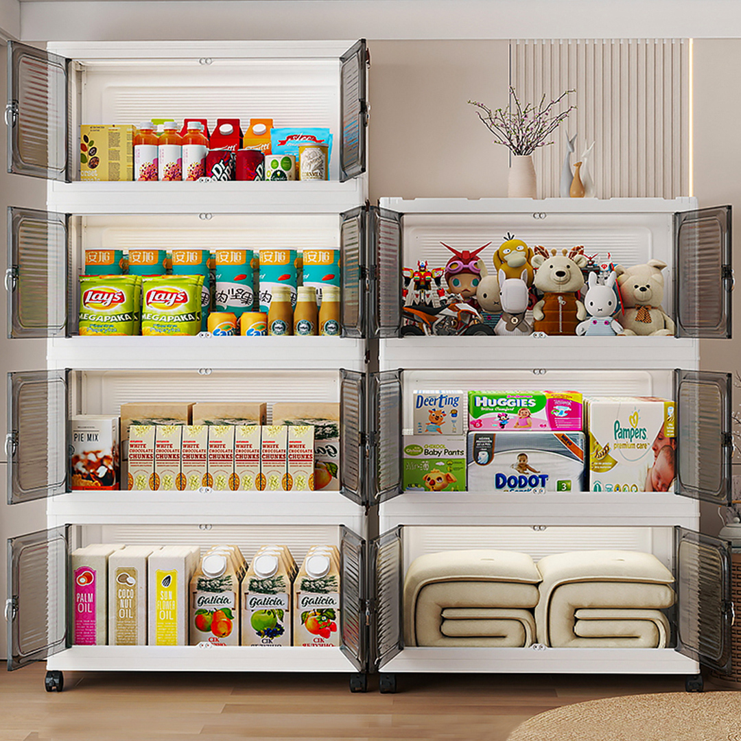 L63CM 2-6 Layers Extra Large Storage Cabinet Removable Stackable ...