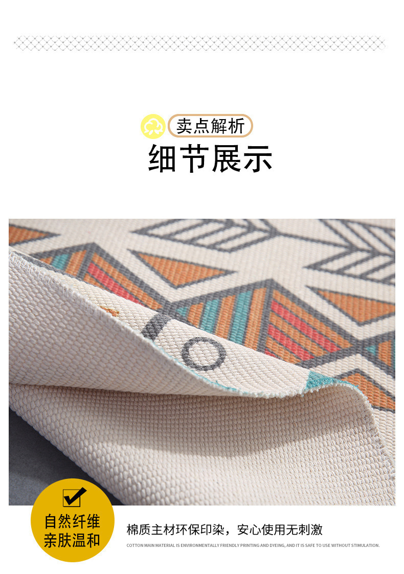 2025/xiqiqinzeshuai/bedroom carpet/bohemian rug/bedside rug/carpet ...