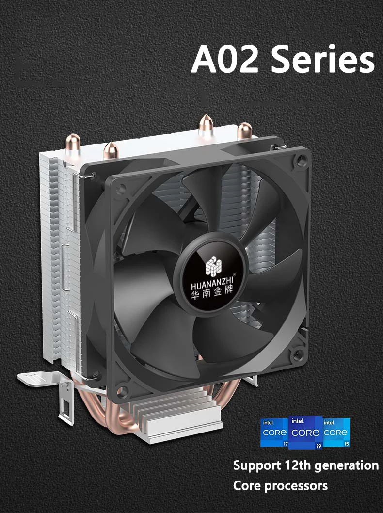 HUANANZHI A02 PRO CPU Cooler 92mm 3Pin Color Fan Quiet Intel LGA 1700 ...