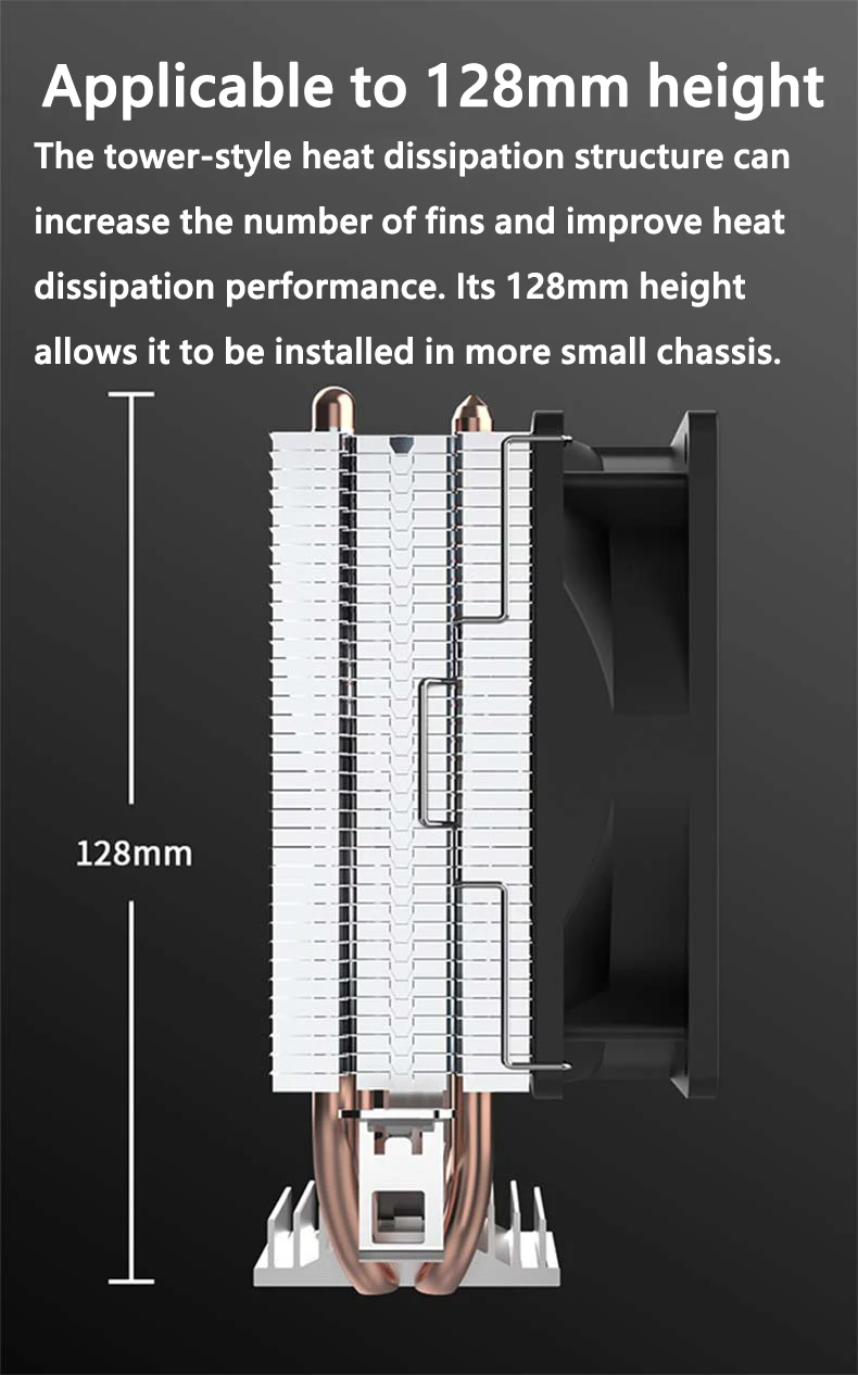 HUANANZHI A02 PRO CPU Cooler 92mm 3Pin Color Fan Quiet Intel LGA 1700 ...