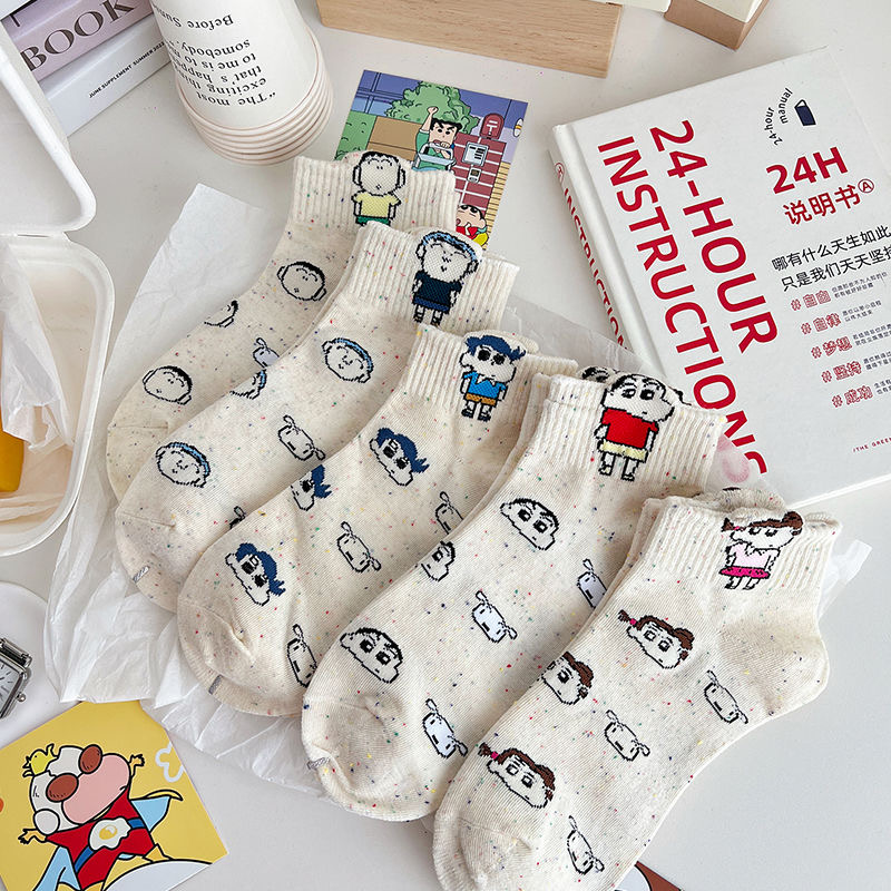 Crayon Shin-Chan Socks Spring Summer Thin Style Anime Japanese Style ...