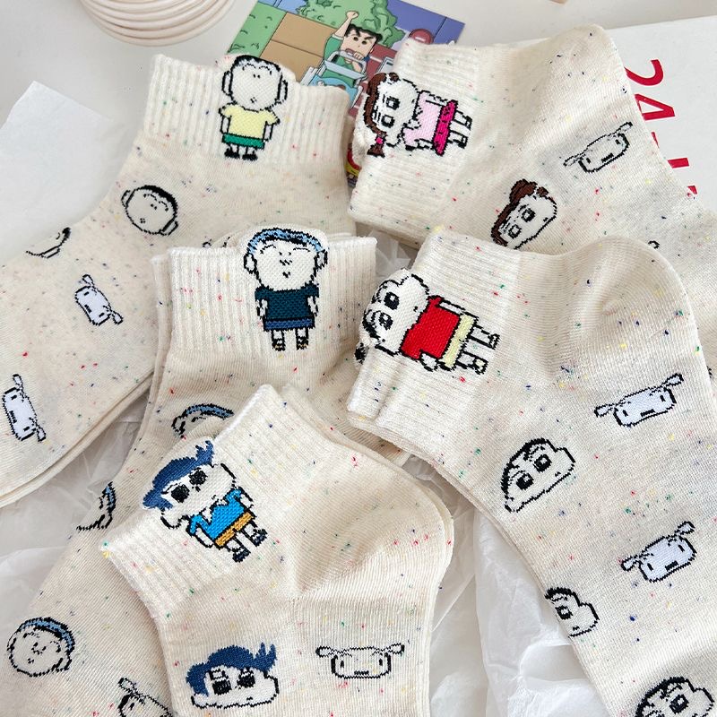 Crayon Shin-Chan Socks Spring Summer Thin Style Anime Japanese Style ...