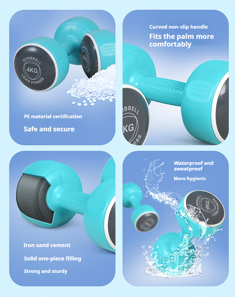 1.5kg/2kg/3kg/4kg Dumbell Gym Dumbbell Exercise Fitness Exercise Home ...