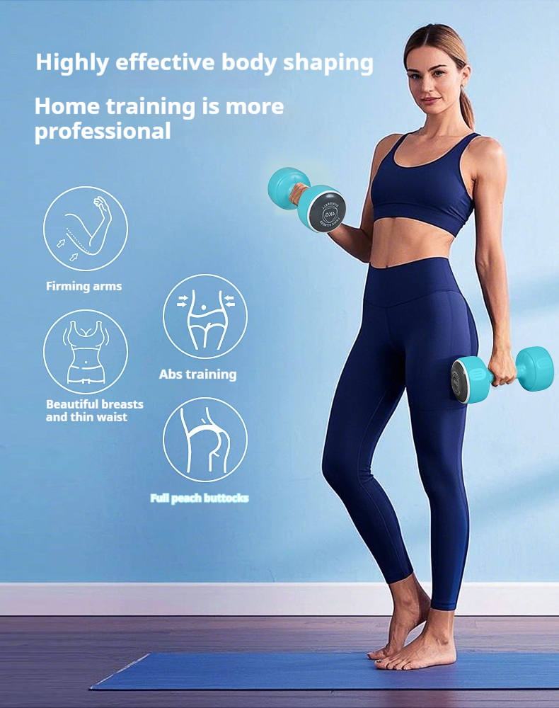 Leikefitness Dumbell 1kg/2kg/3kg Girl Dumbbell Gym Dumbbell Exercise ...