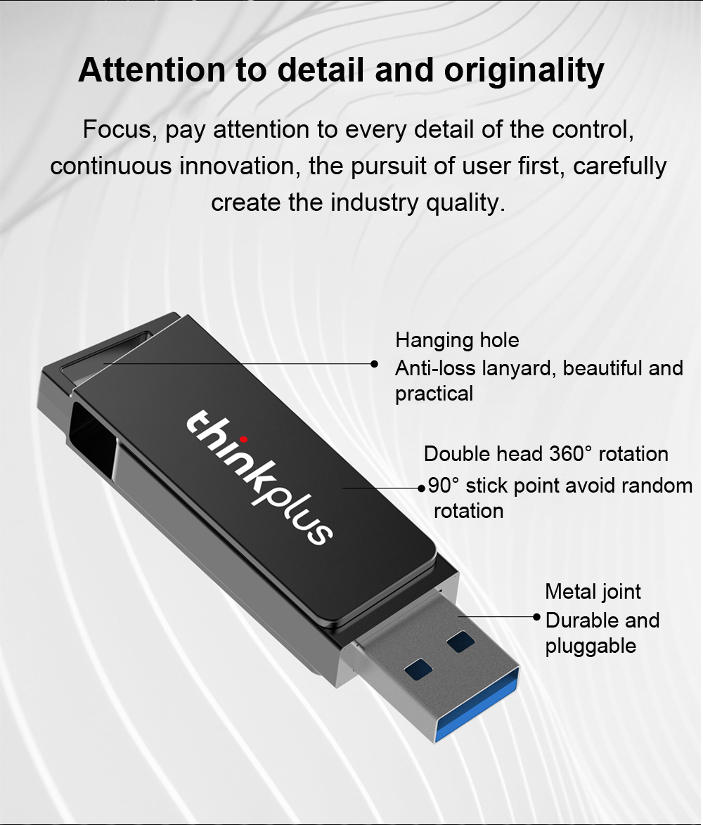 Lenovo thinkplus USB Flash Drive 32/64/128/256Gb USB3.0 5Gbps (MU241 ...
